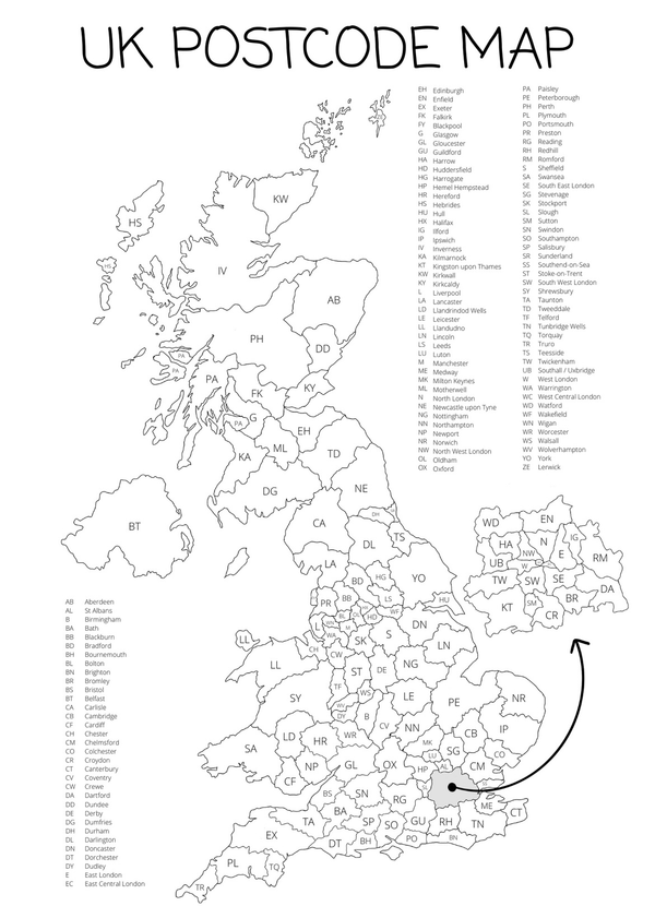UK Sales Map – S & L Blanks