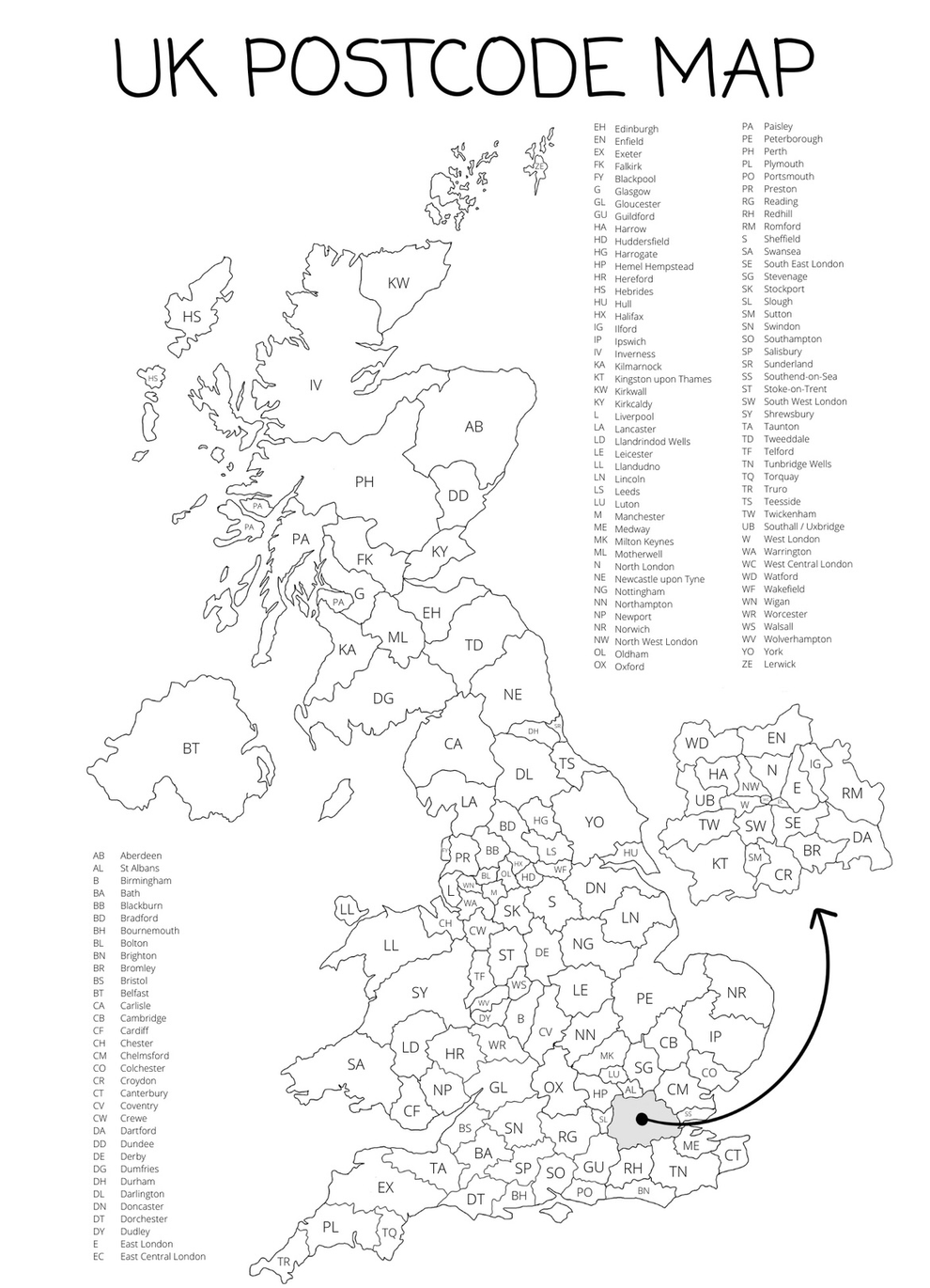 UK Sales Map – S & L Blanks